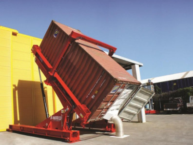 40GP Container SS316L Grain Bulk Truck Unloading System